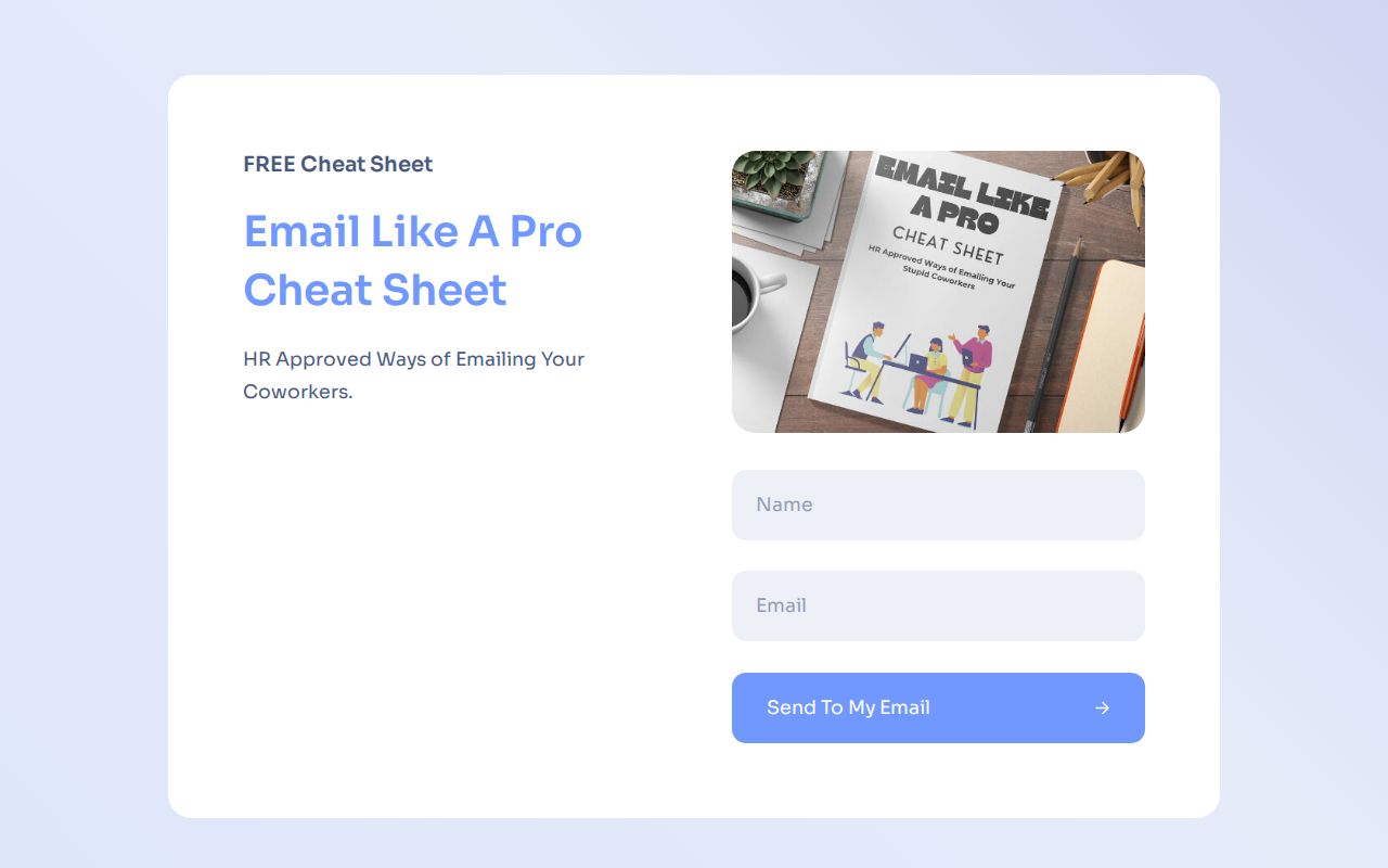 Email Cheat Sheet
